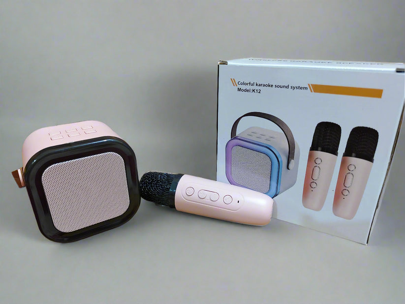 Karaoke Speaker with Mic and Light OR Colorful Karaoke sound system ...